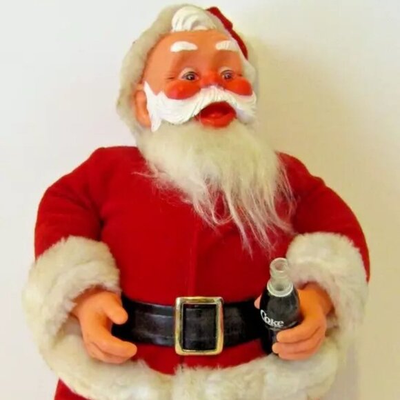 Coca Cola | Holiday | 94s Cocacola Rare 16 Santa Doll Sewn Boots And ...